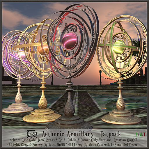 Second Life Marketplace - Aetheric Armillary- Fatpack